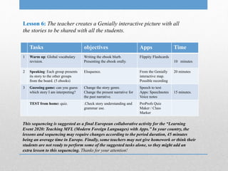 Learning event teaching MFL with apps - june 2020 | PPTX | Homework and ...
