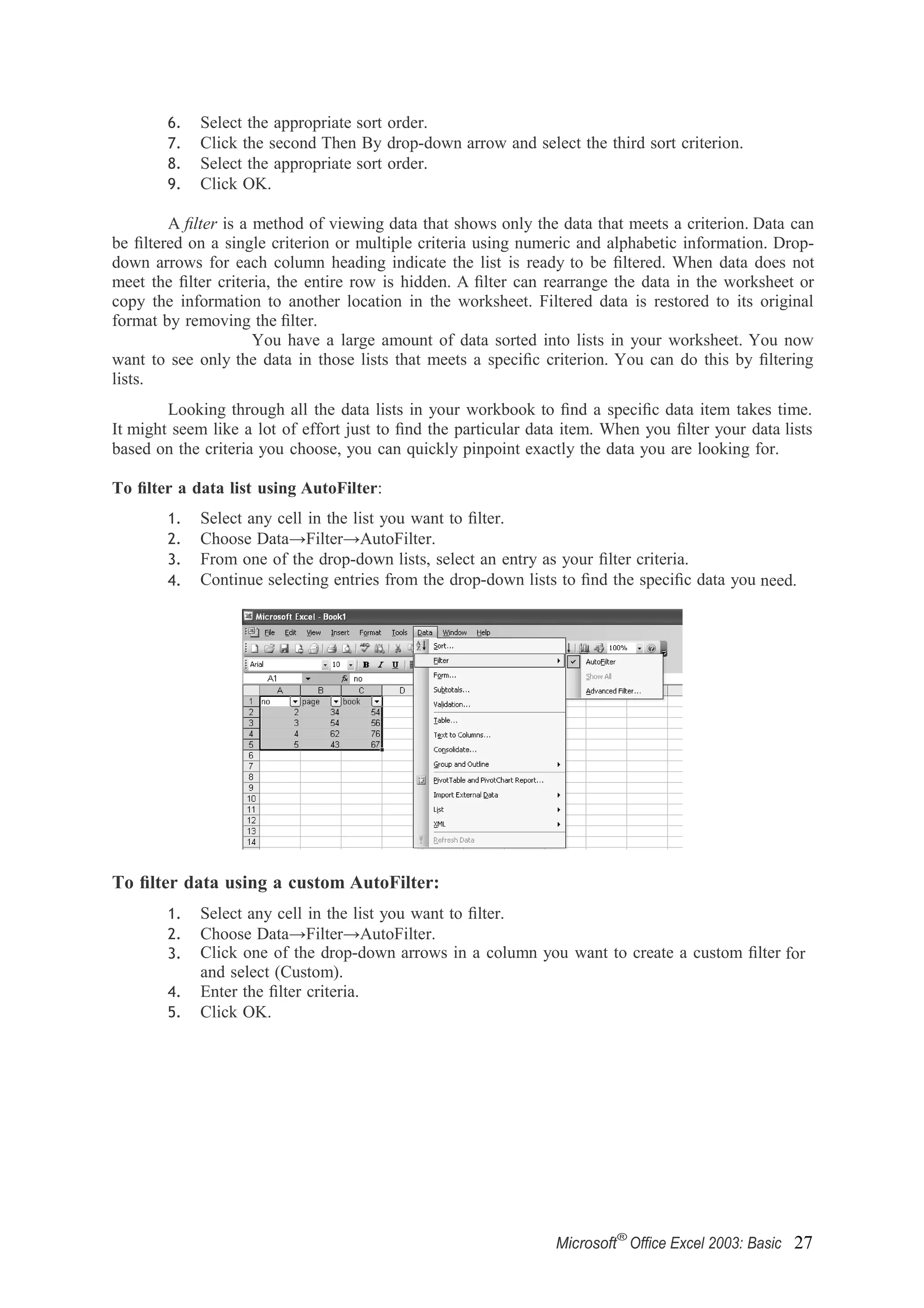 Learning MS Excel - A Handout | DOC