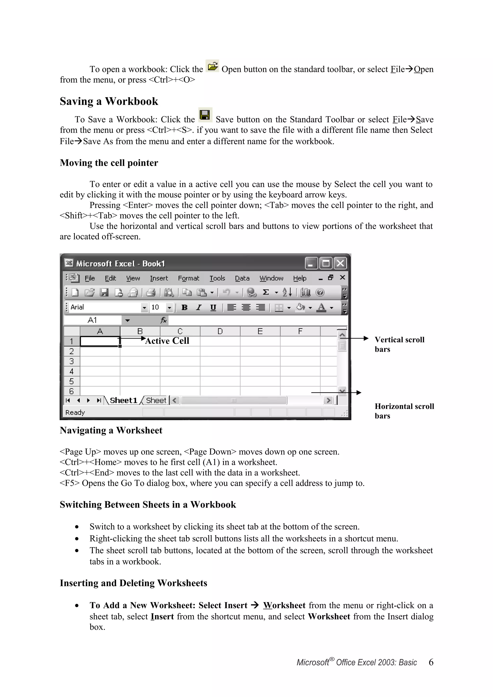 Learning MS Excel - A Handout | DOC