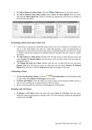Learning MS Excel - A Handout | DOC