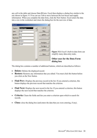Learning MS Excel - A Handout | DOC