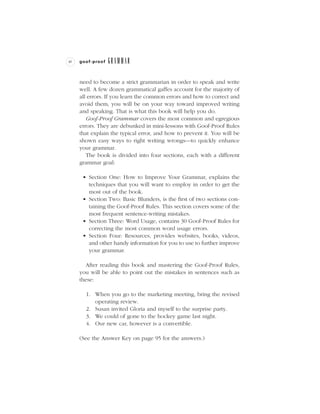 Goof Proof Grammar | PDF