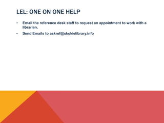 Learning express library slides | PPTX