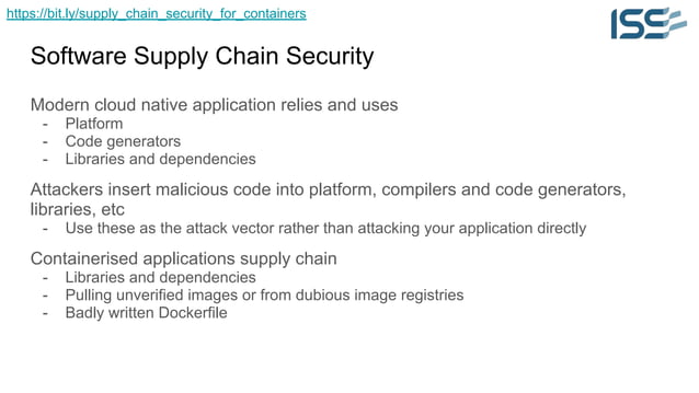 Supply Chain Security for Containerised Workloads - Lee Chuk Munn | PPT