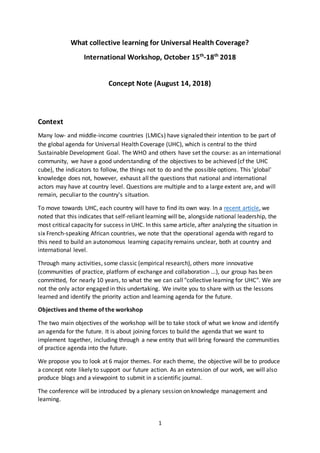 Learning for UHC meeting | DOCX
