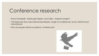 Learning from academic conferences | PDF