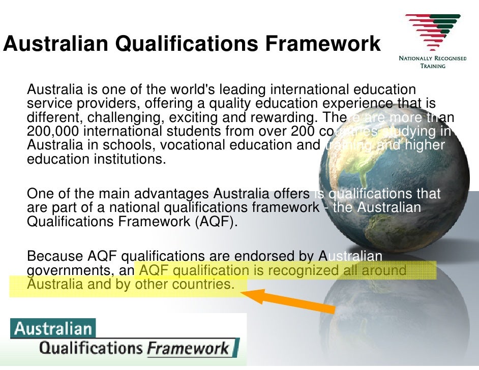 Australian Qualifications Framework Logo