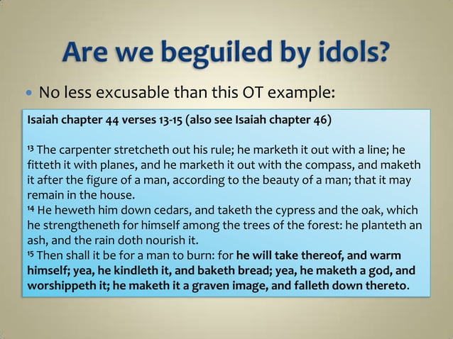 Learning From Challenges Heathen Idolatry (Slides) | PPT