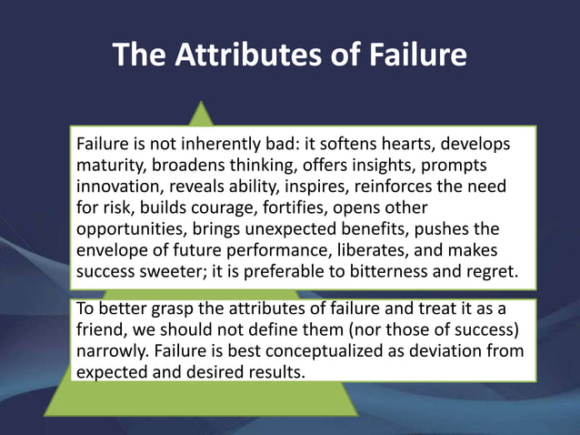 Learning from Failure | PPT