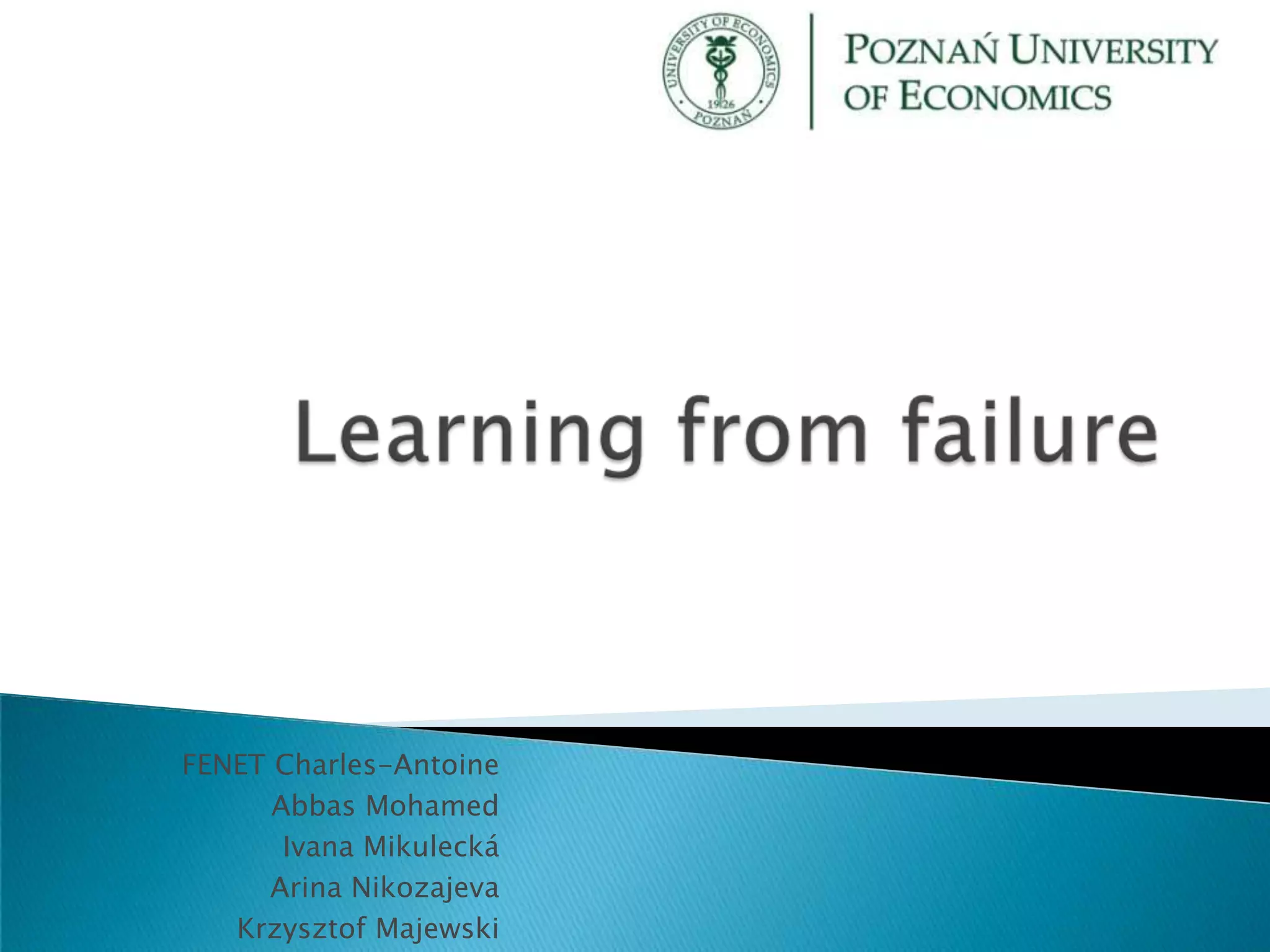 Learning From Failure Finish2 | PPTX