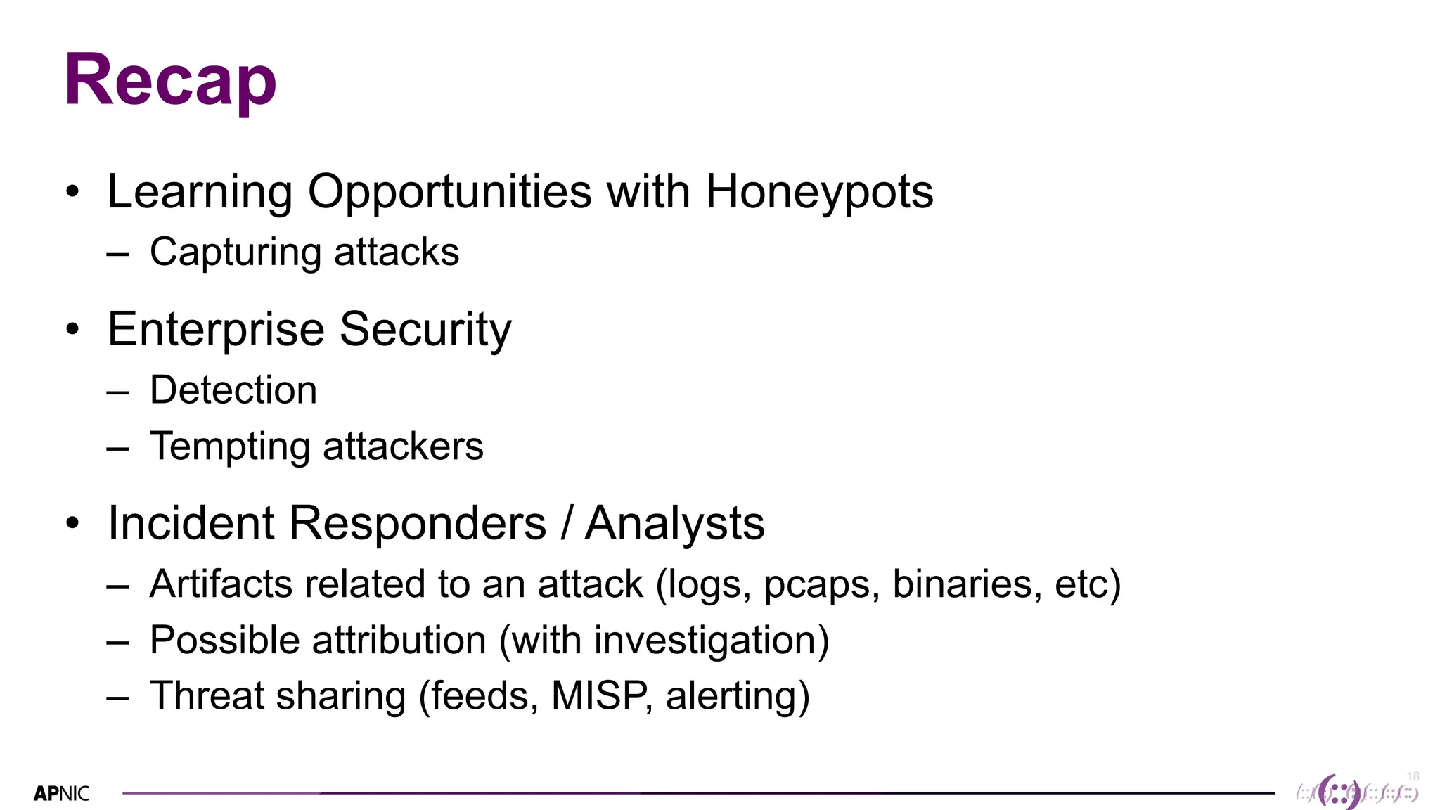 RenasCON 2023: Learning from honeypots | PDF