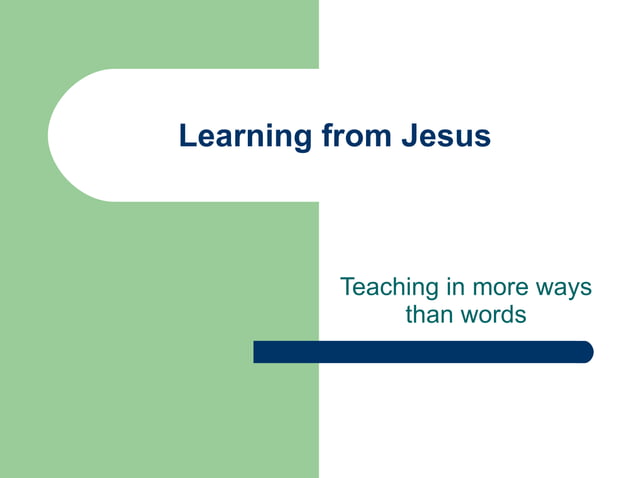 Learning from Jesus | PPT