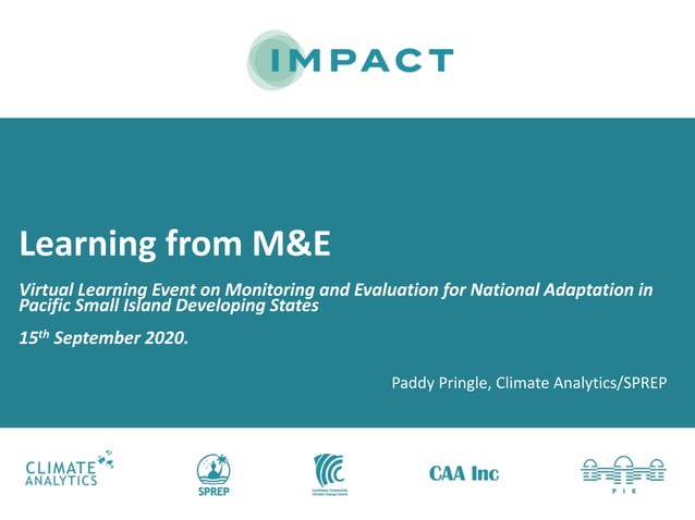 Learning from M&E | PPT