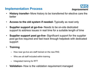 Elective care conference: theory of Patient Administration System ...