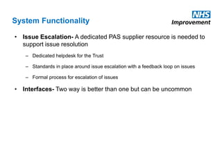 Elective care conference: theory of Patient Administration System ...