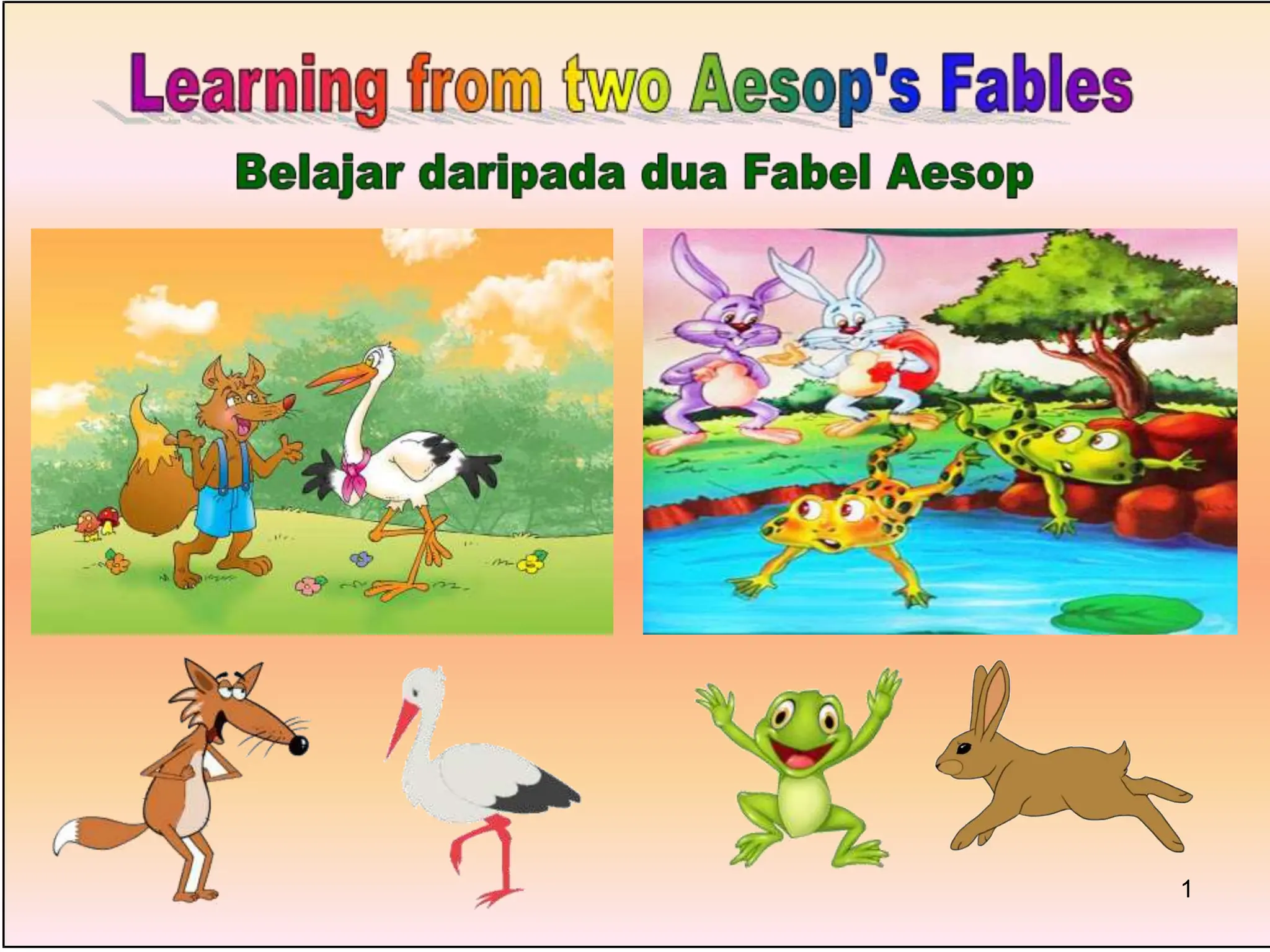 Learning from two Aesop's Fables (English & Malay).pptx