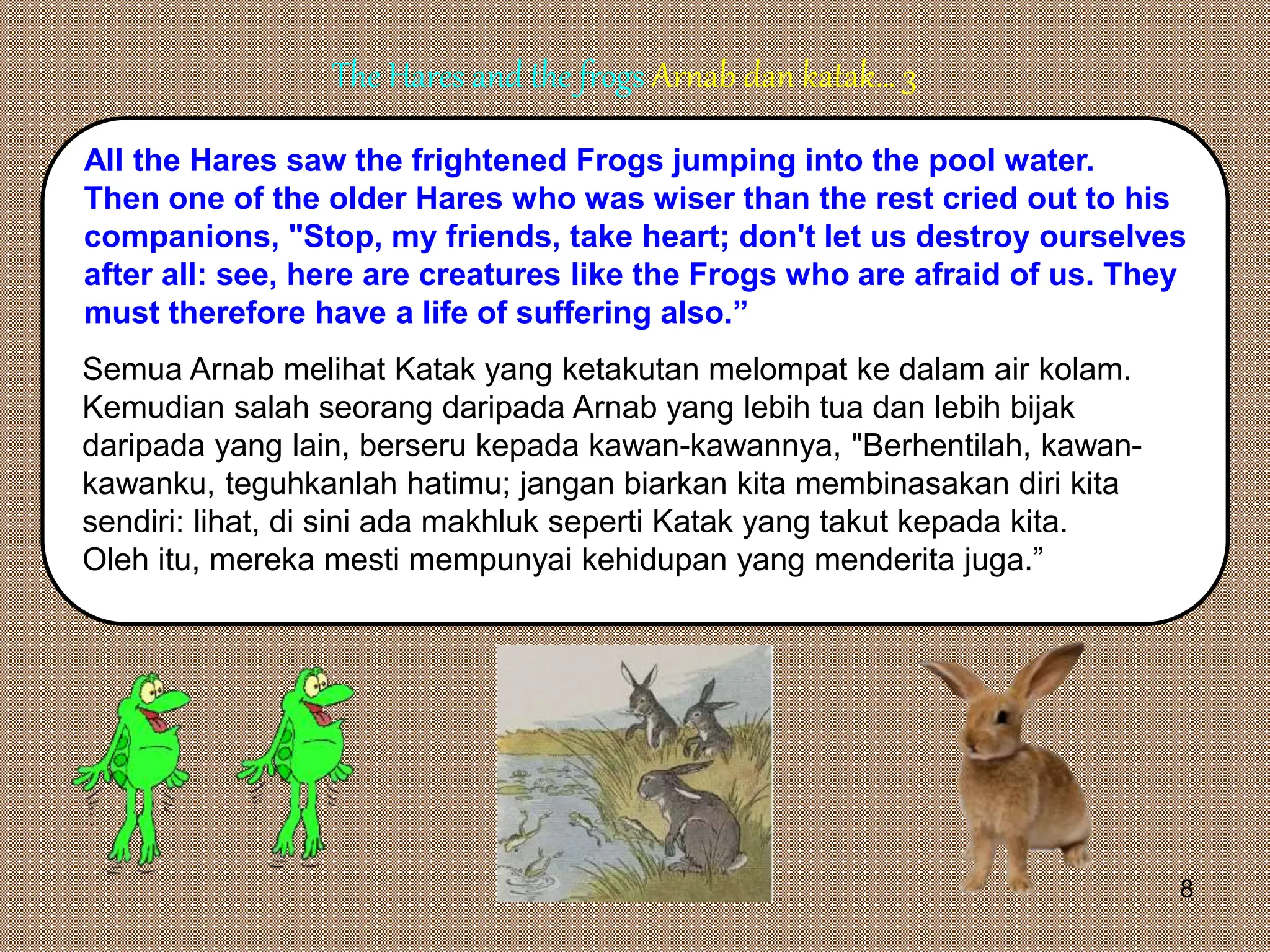 Learning from two Aesop's Fables (English & Malay).pptx
