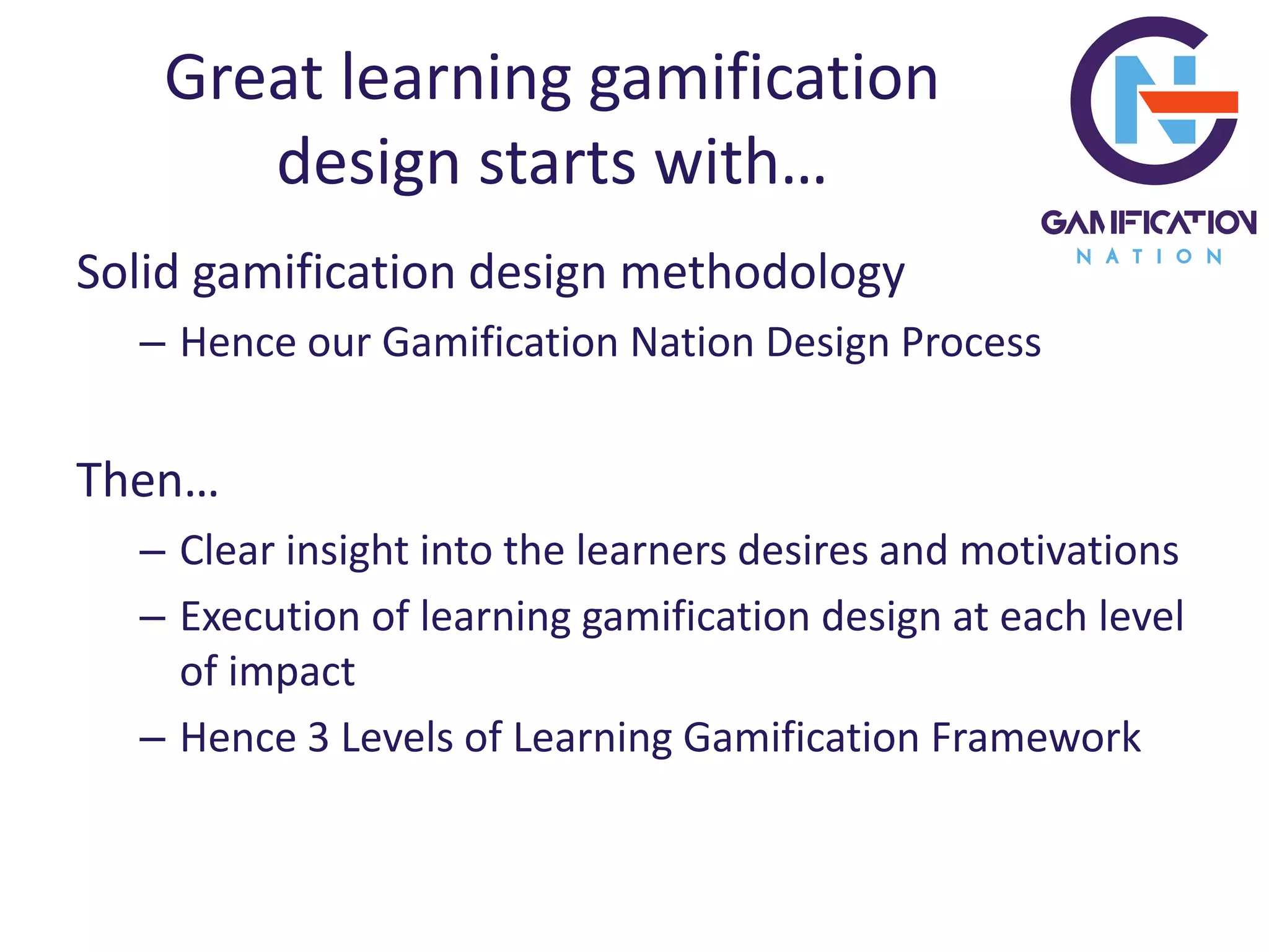 Learning gamification framework | PPTX