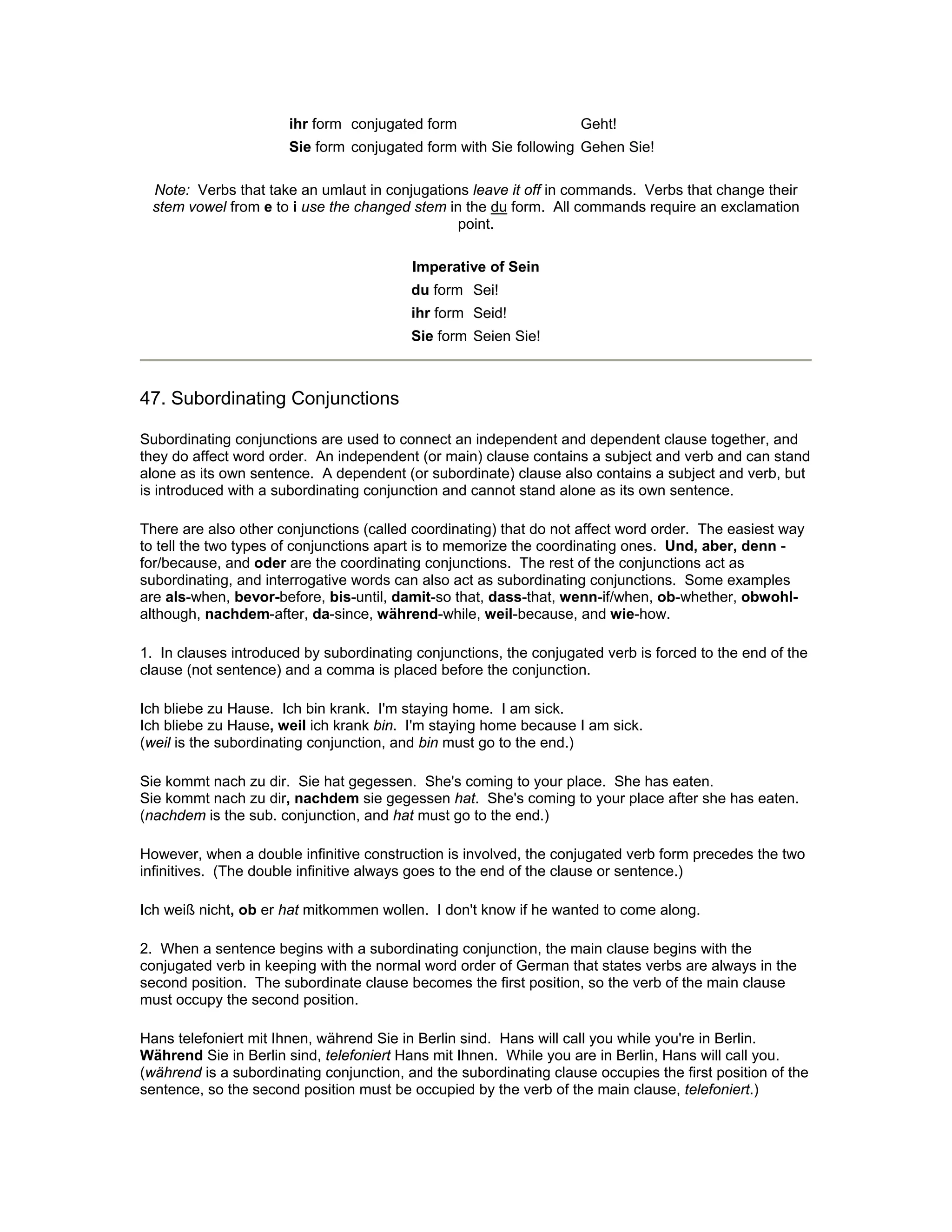 Learning german grammar & Vocabulary | PDF