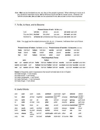 Learning german grammar & Vocabulary | PDF