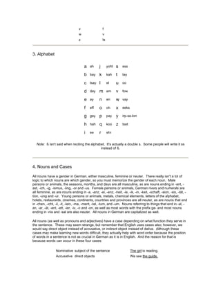 Learning german grammar & Vocabulary | PDF