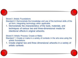 Arts Integration Framework: Learning Goals | PPT