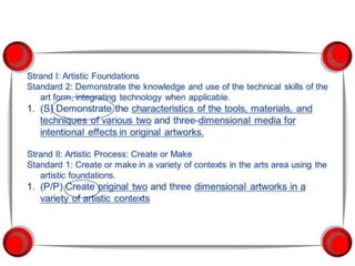 Arts Integration Framework: Learning Goals | PPT