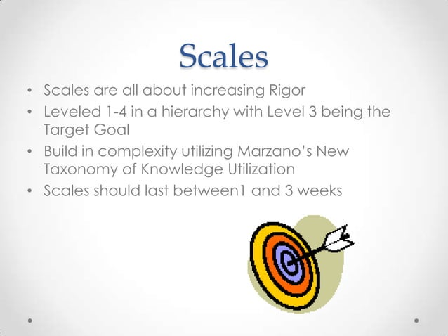 Learning goals and scales | PPTX | Educational Assessment | Education