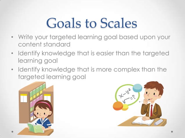 Learning goals and scales | PPTX | Educational Assessment | Education