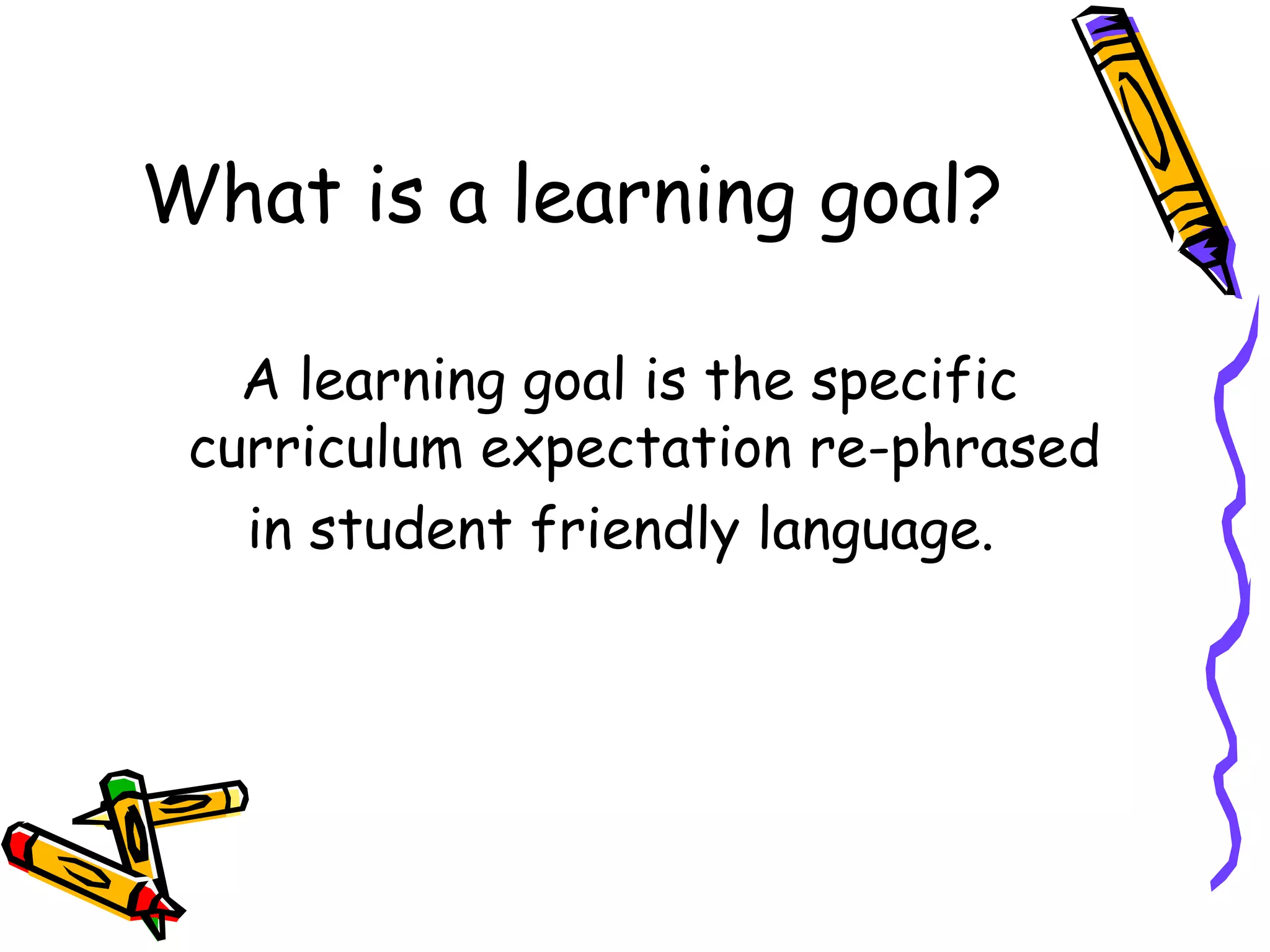 Learning+goals+and+success+criteria | PPT