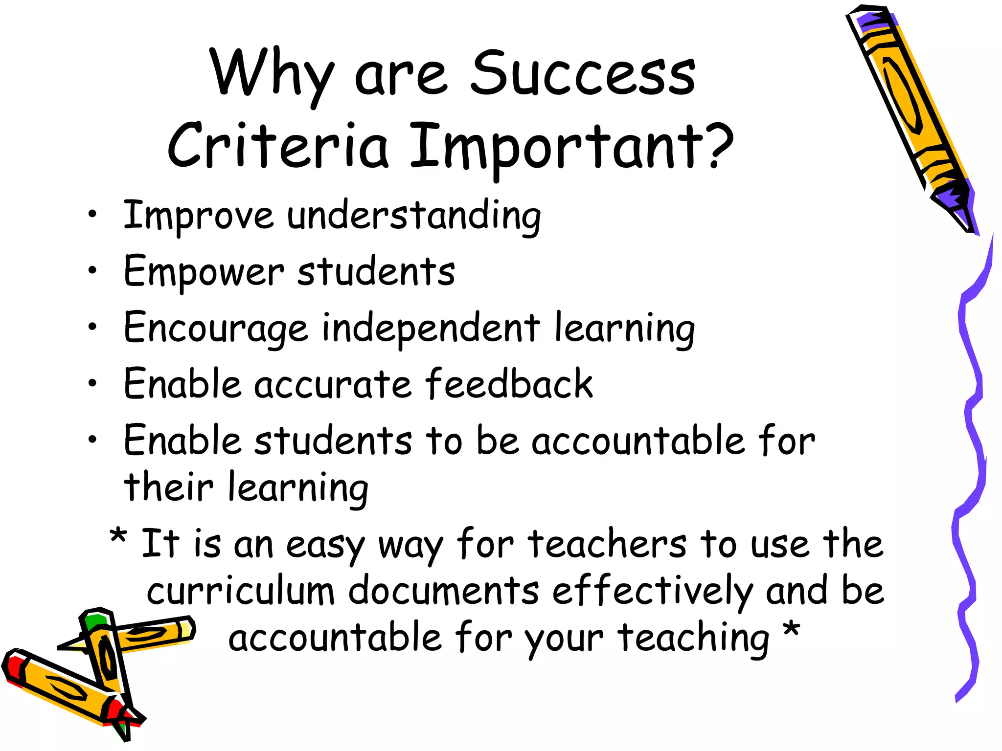 Learning+goals+and+success+criteria | PPT