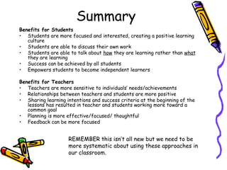 Learning+goals+and+success+criteria | PPT