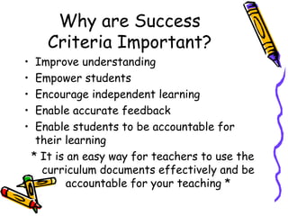Learning+goals+and+success+criteria | PPT