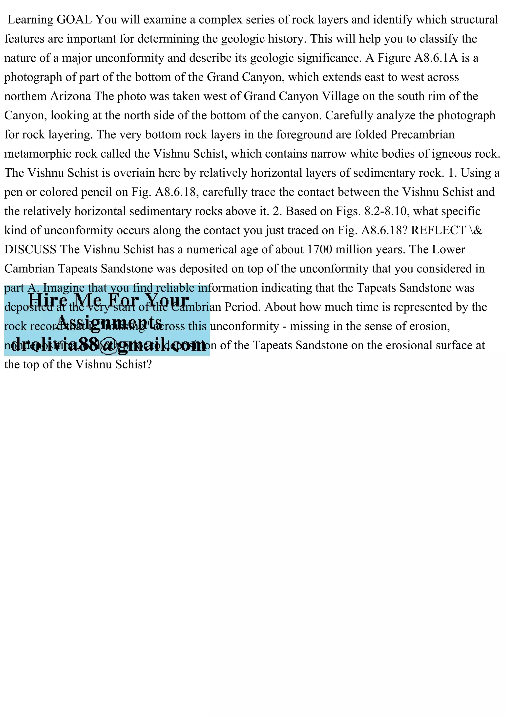 Learning GOAL You will examine a complex series of rock layers and id.pdf