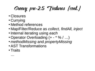 Learning groovy -EU workshop | PPT
