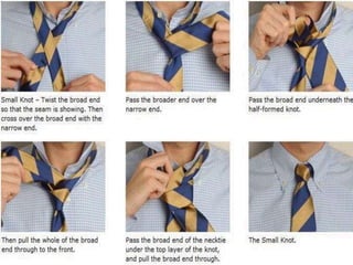 How To Knot A Tie | PPT