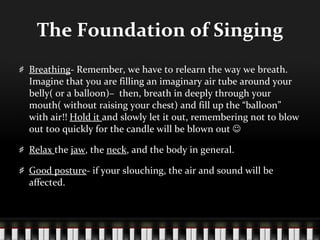 Learning how to Sing | PPT | Lung and Respiratory Health | Diseases and ...