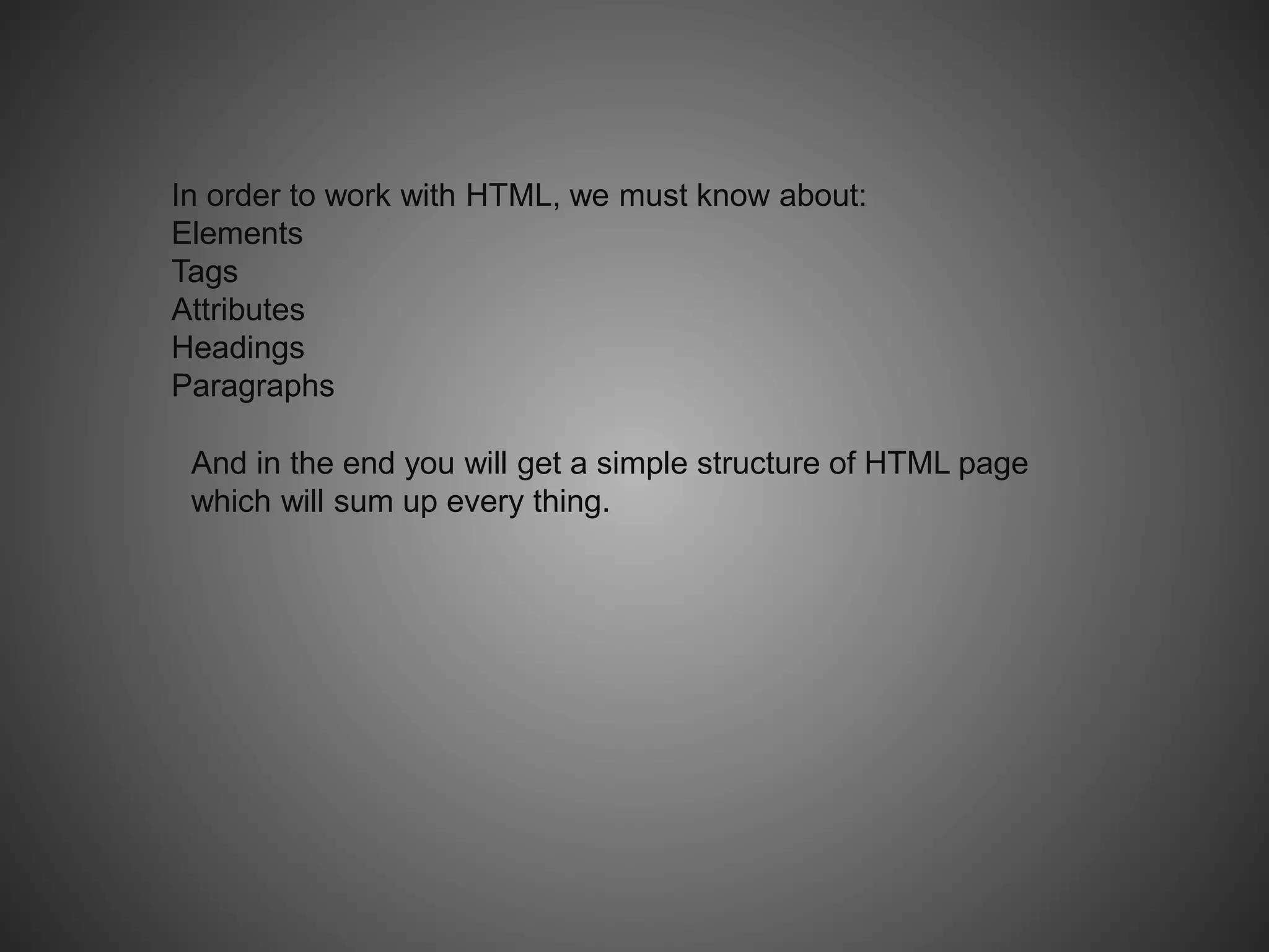 Learning html. (Part- 1) | PPTX