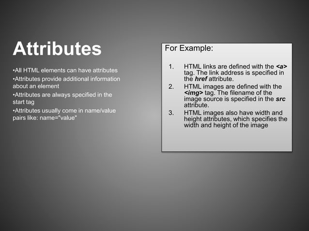 Learning Html Part 1 Ppt