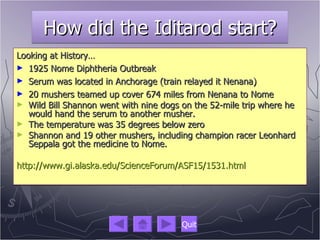 Iditarod History | PPT