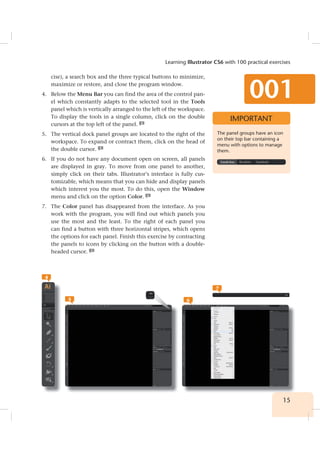 Learning Illustrator CS6 with 100 practical exercises | PDF