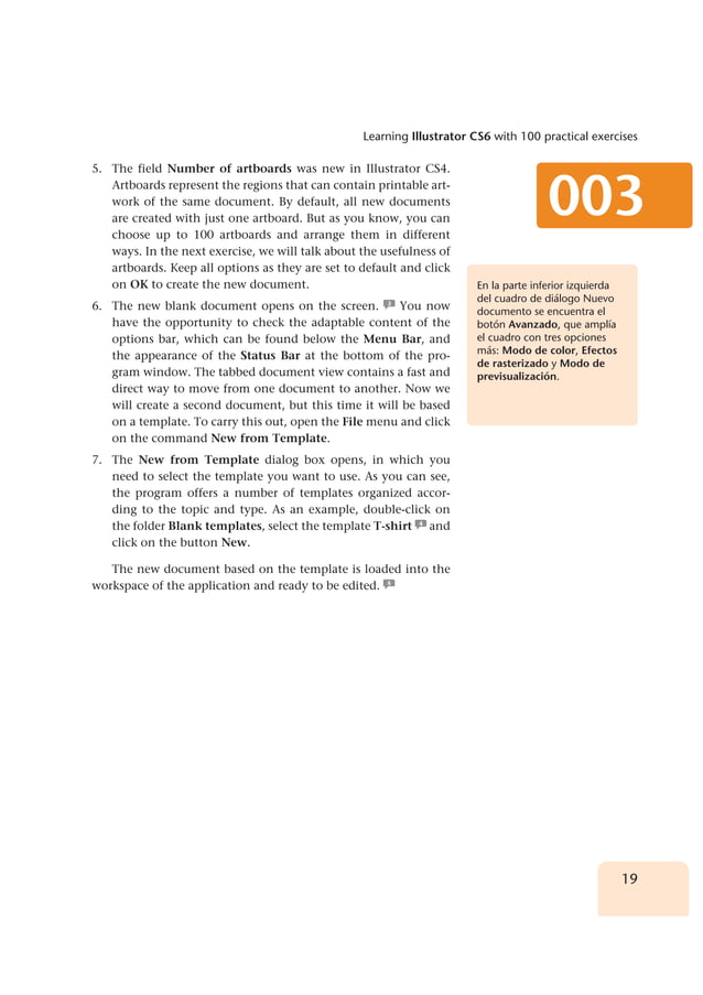 Learning Illustrator CS6 with 100 practical exercises | PDF