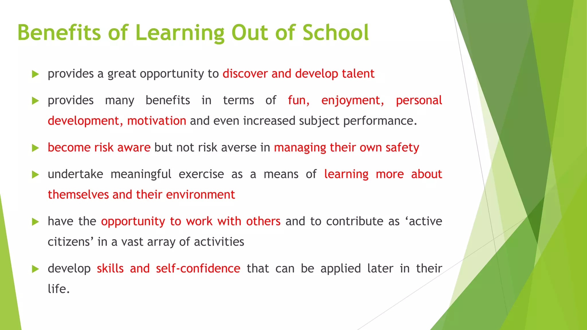 Learning in and out of | PPTX
