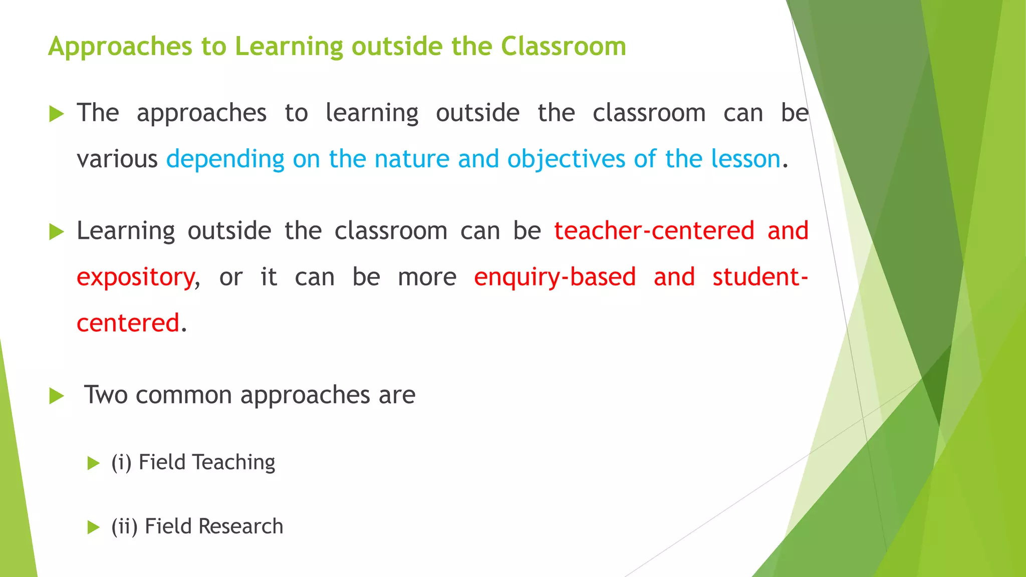 Learning in and out of | PPTX