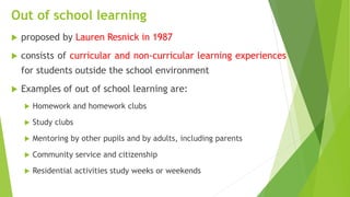 Learning in and out of | PPTX