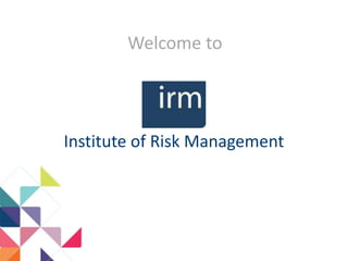 Learning Induction - IRM Qualifications Overview | PPTX