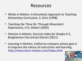 Learning in Motion | PPT