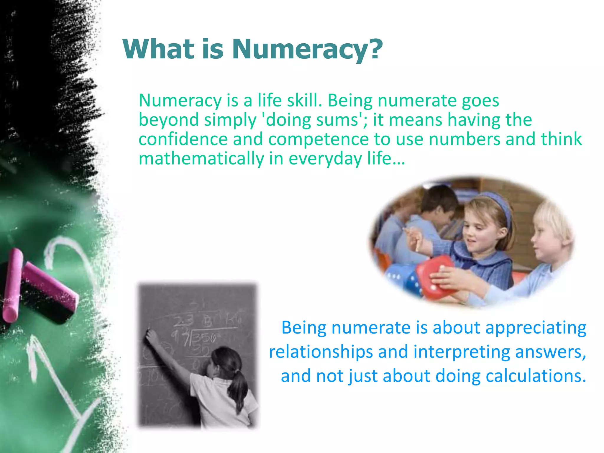 Learning in Numeracy | PPTX