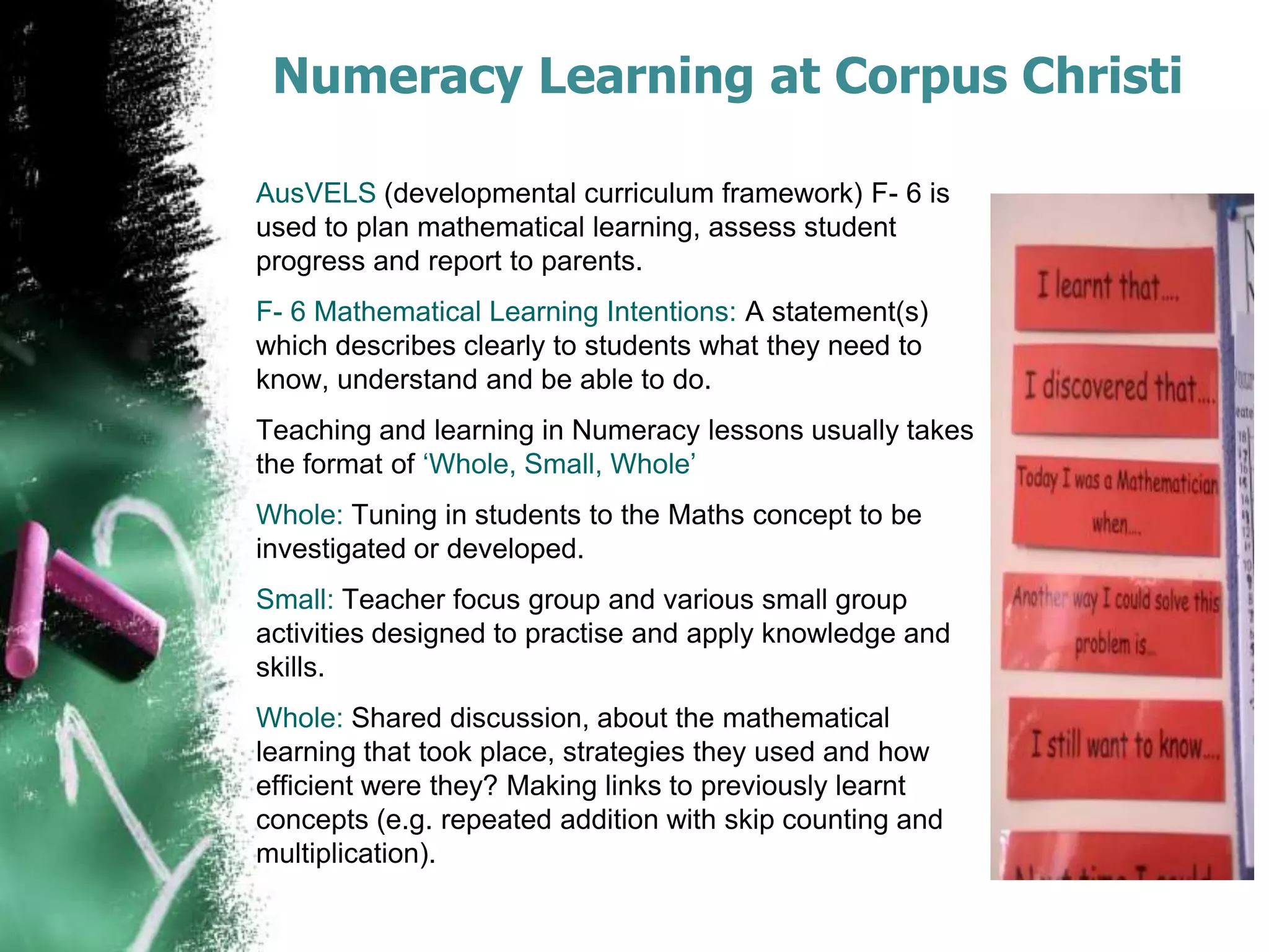 Learning in Numeracy | PPTX