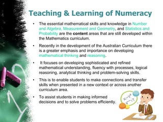 Learning in Numeracy | PPTX